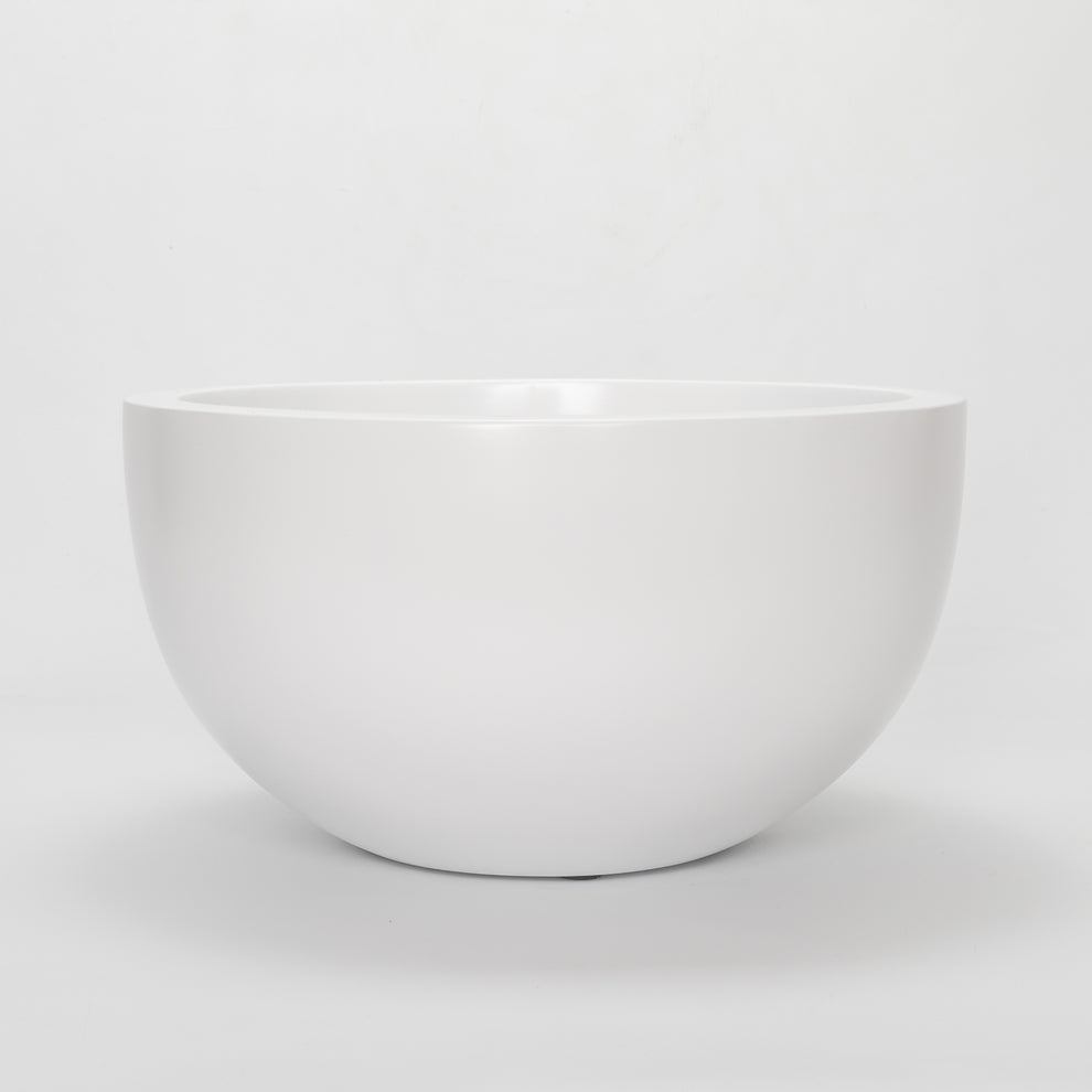Bardon Open Bowl, White (280mm pot size) – Little Fox Lane
